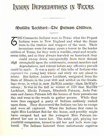 Matilda Lockhart - The Putnam Children | Fort Tours