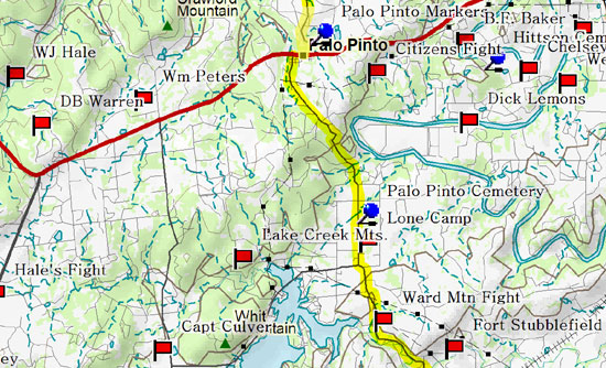 Palo Pinto/Metcalf Gap through Palo Pinto to Ward Mountain | Fort Tours